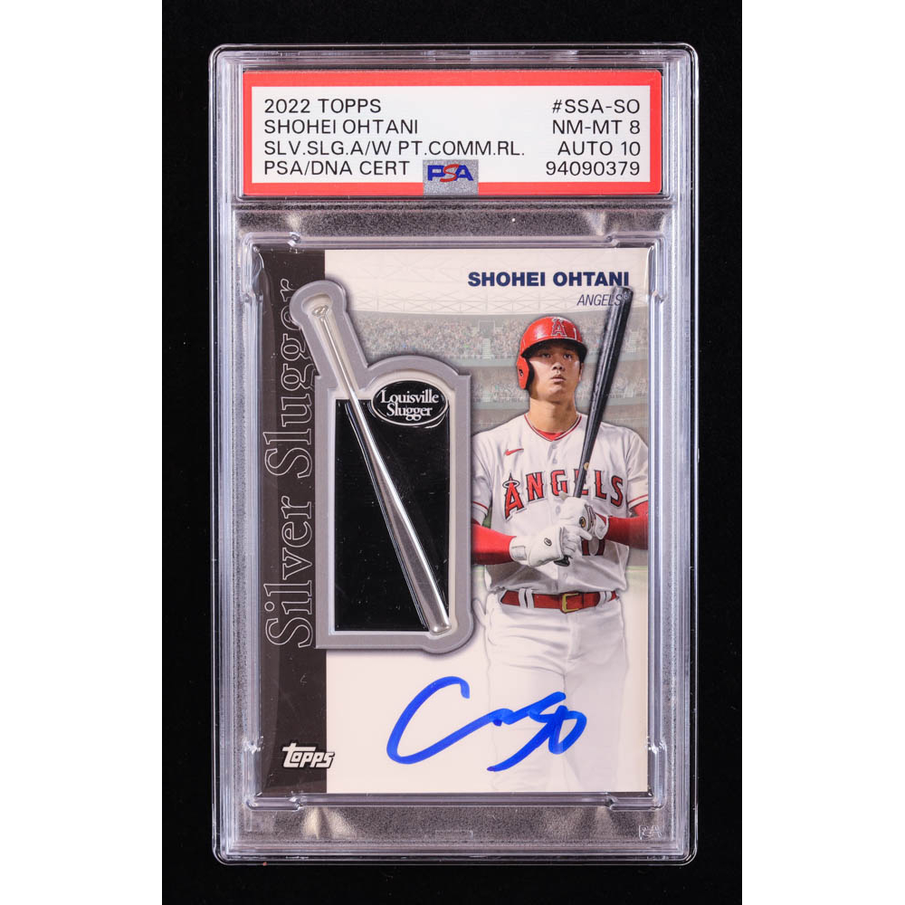 Shohei Ohtani Signed 2022 Topps Silver Slugger Award Winners Patch ...