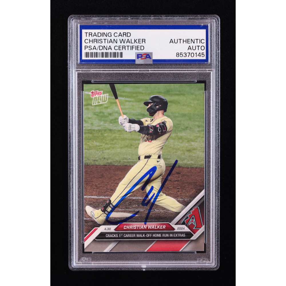 Christian Walker Signed 2024 Topps Now #139 (PSA) | Pristine Auction