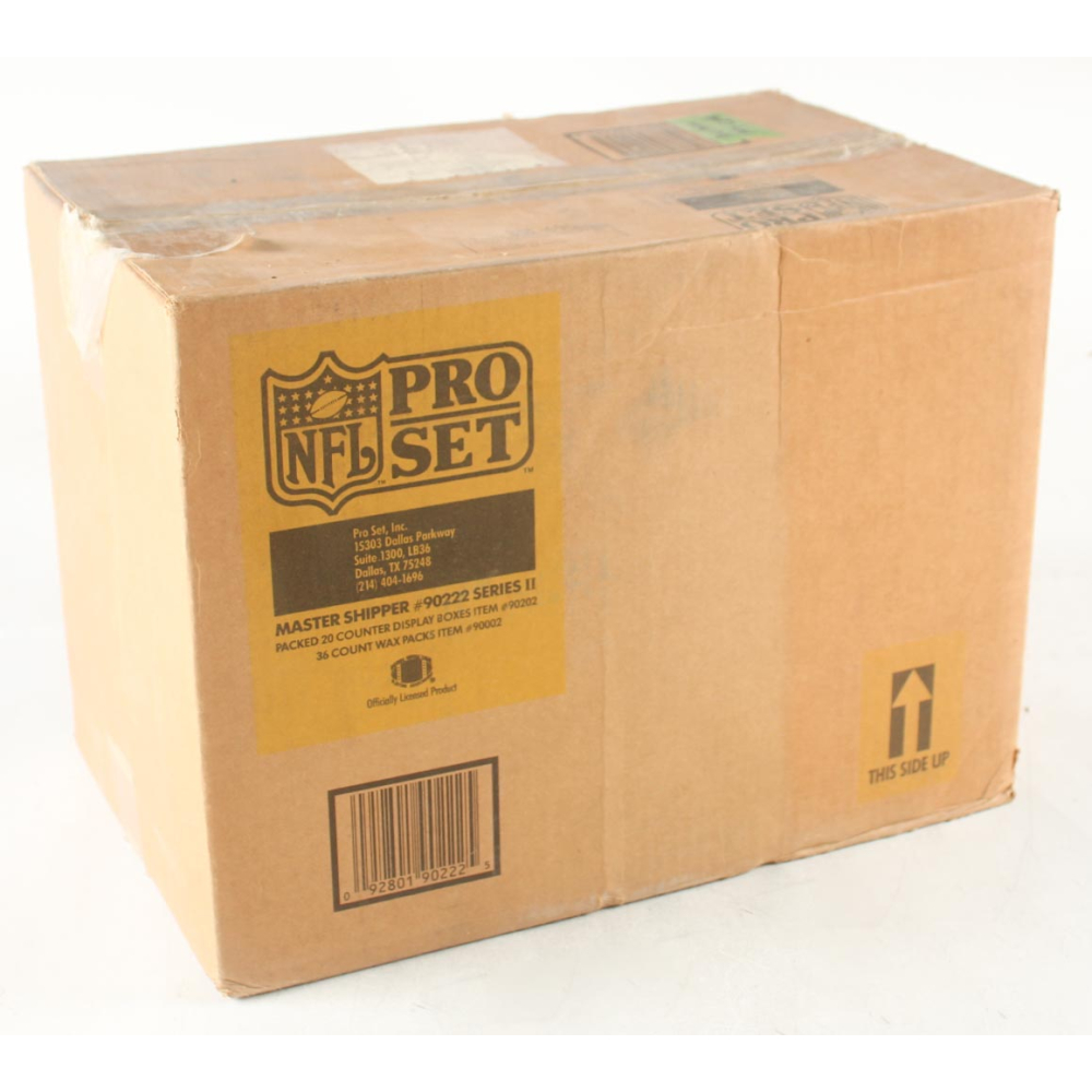 1990 Pro Set Series 2 Football Wax Box Case With (20) Boxes | Pristine ...