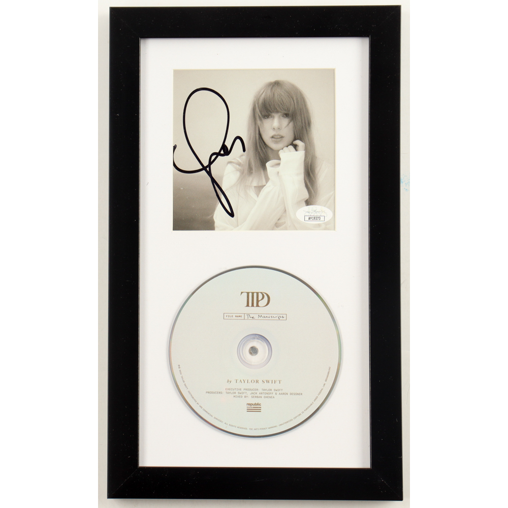 Taylor Swift Signed Custom Framed "The Tortured Poets Department" CD ...