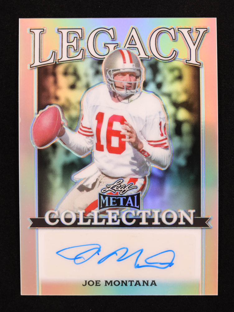 Joe Montana 2024 Leaf Legacy Collection #BA-JM18 Autograph Silver ...