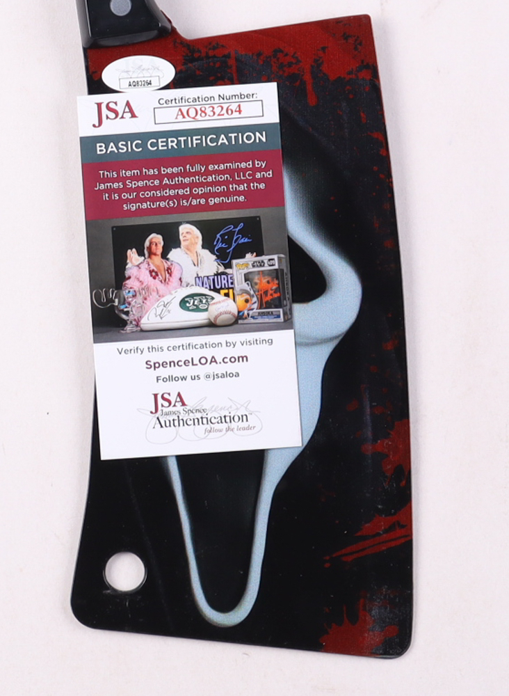 Roger Jackson Signed "Scream" Prop Butcher Knife Inscribed "Ghostface ...