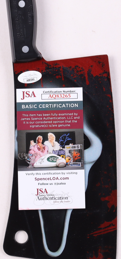 Roger Jackson Signed "Scream" Prop Butcher Knife Inscribed "Ghostface ...