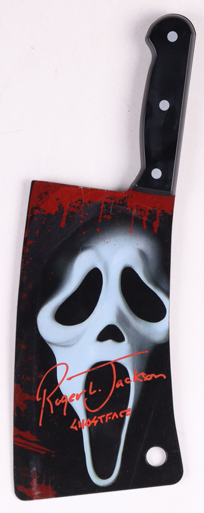 Roger Jackson Signed "Scream" Prop Butcher Knife Inscribed "Ghostface ...