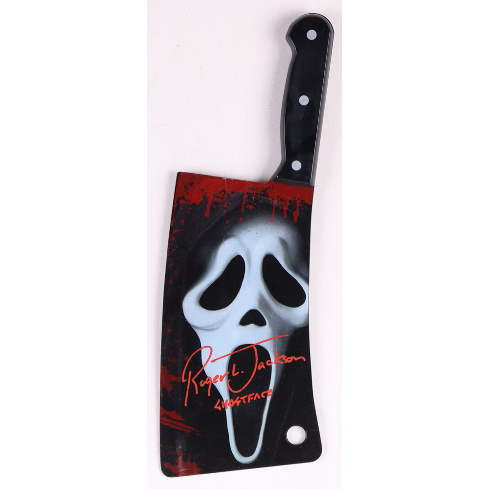 Roger Jackson Signed "Scream" Prop Butcher Knife Inscribed "Ghostface ...