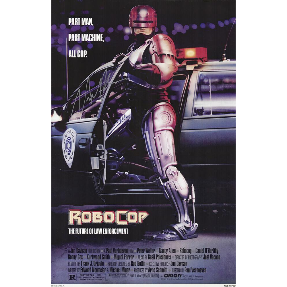 Nancy Allen Signed "Robo Cop" 11x17 Movie Poster (Schwartz) | Pristine ...