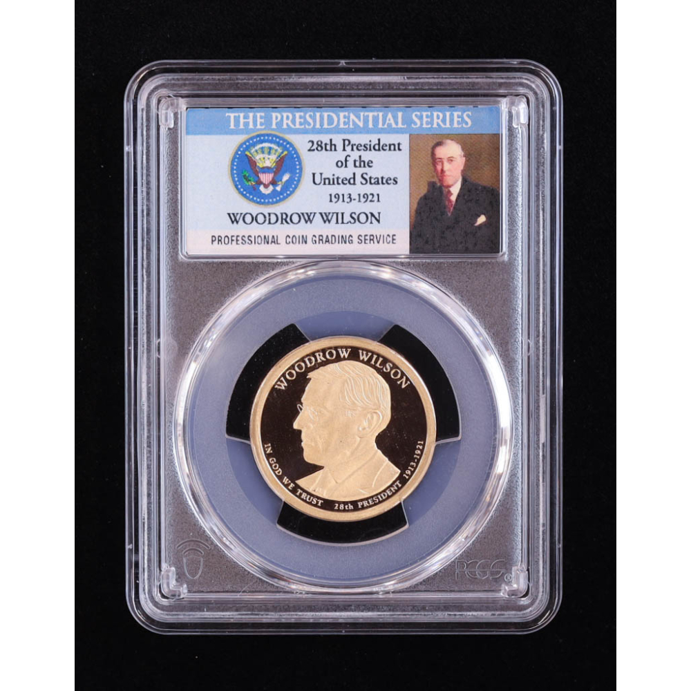 2013-S U.S. Presidential Proof $1 Coin - Woodrow Wilson 28th President ...