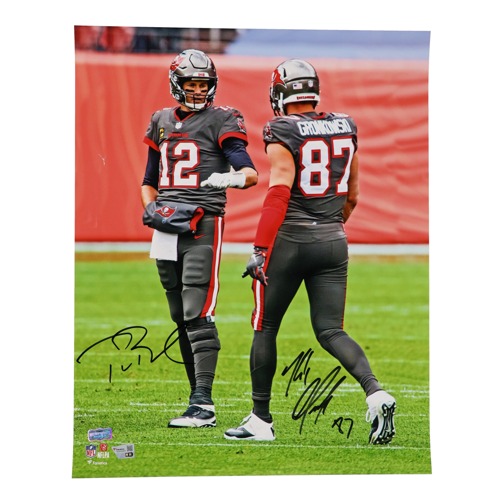 Tom Brady & Rob Gronkowski Signed Buccaneers 16x20 Photo (Fanatics ...