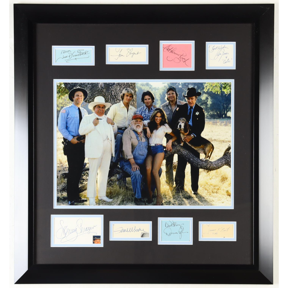 "Dukes of Hazzard" Custom Framed Cut Display Cast-Signed By (8) With ...