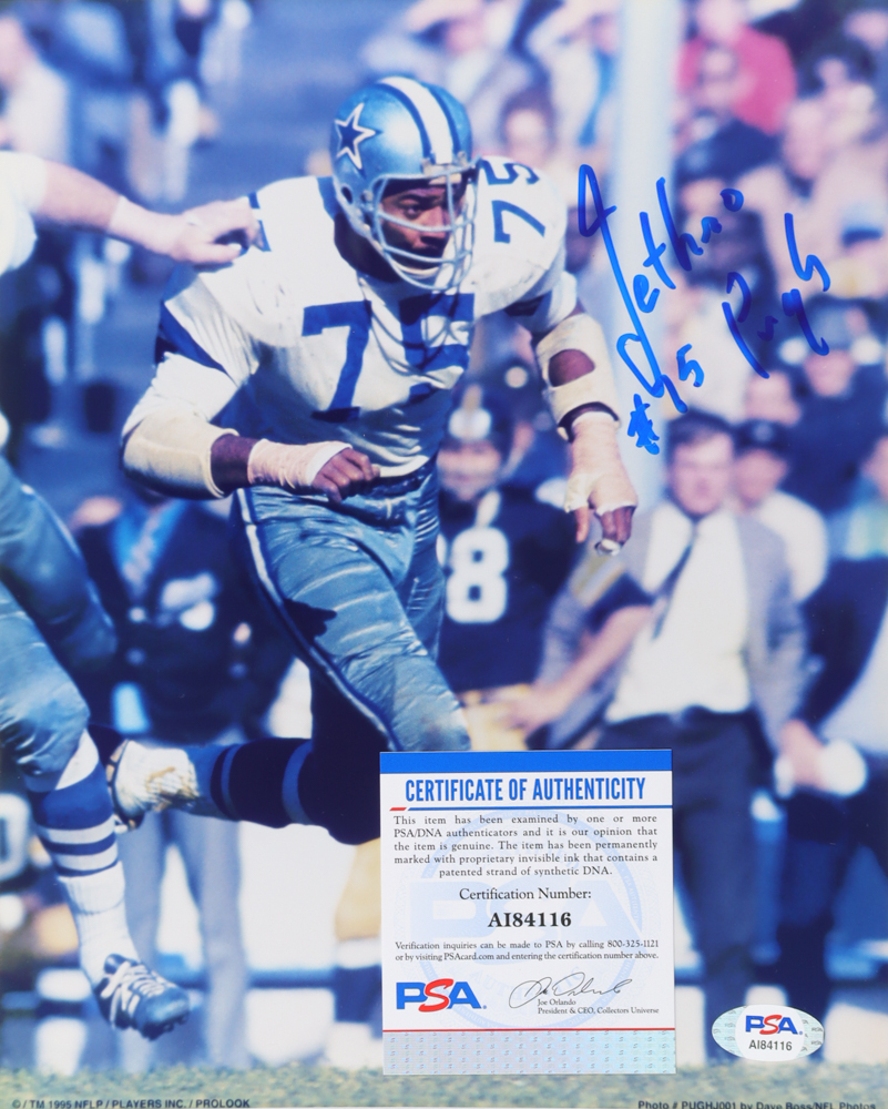 Jethro Pugh Signed Cowboys 8x10 Photo (PSA) | Pristine Auction