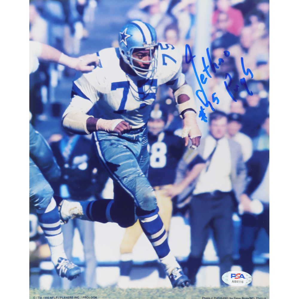 Jethro Pugh Signed Cowboys 8x10 Photo (PSA) | Pristine Auction