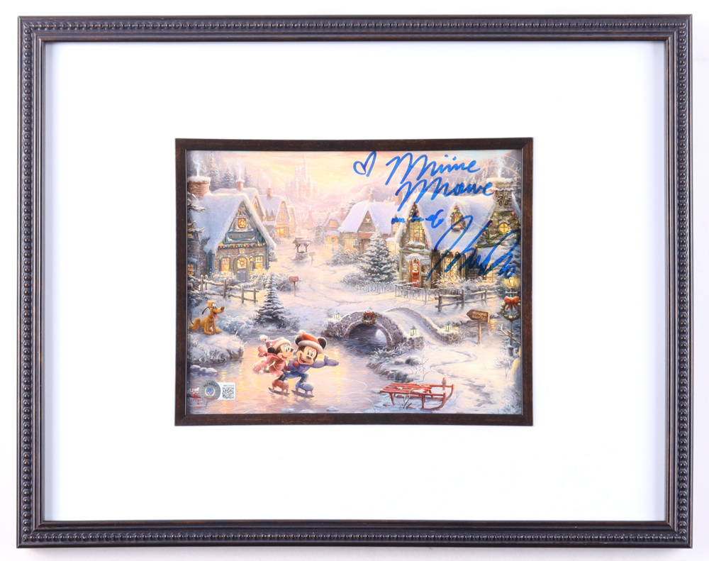 Kaitlyn Robrock Signed "Mickey & Minnie Mouse" Custom Framed Art Print ...