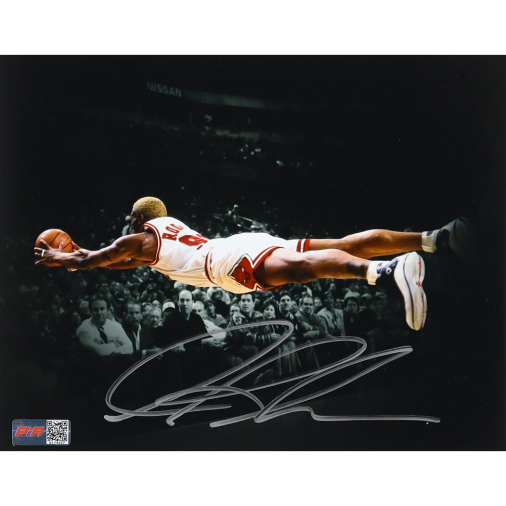 Dennis Rodman Signed Bulls 8x10 Photo (PIA) | Pristine Auction