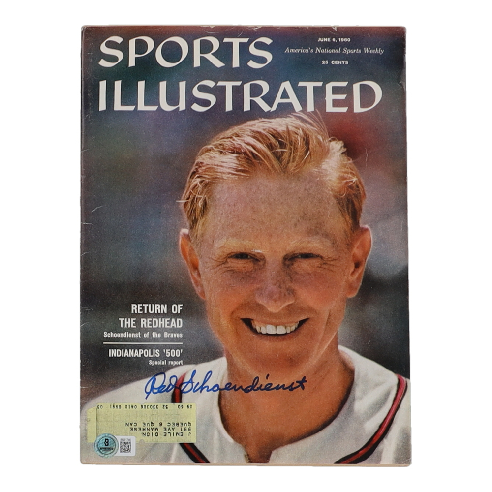Red Schoendienst Signed 1960 Sports Illustrated Magazine (Beckett) | Pristine Auction