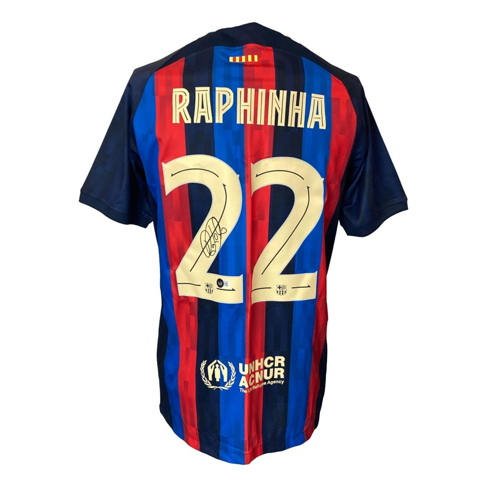 Raphina Signed Barcelona Nike Jersey (Beckett) | Pristine Auction