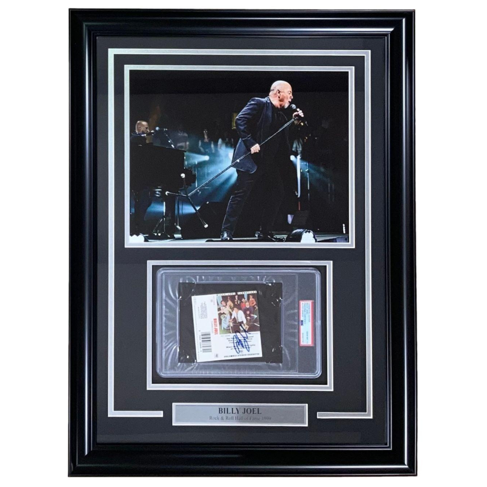 Billy Joel Signed "Turnstiles" Custom Framed Cassette Cover (PSA ...