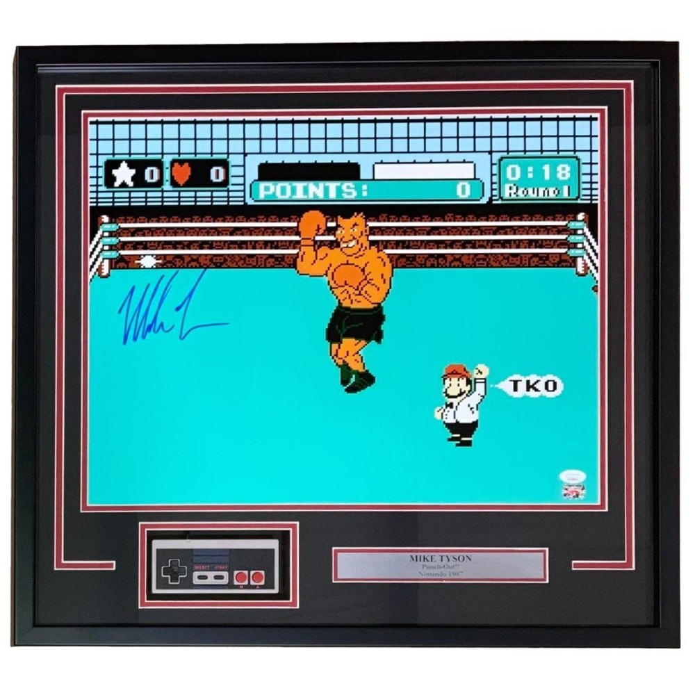 Mike Tyson Signed "Punch-Out!!!" Custom Framed Photo Display with ...