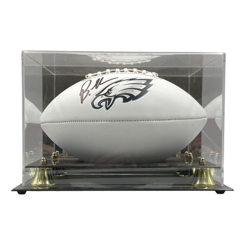 Brandon Graham Signed Eagles Logo Football with Display Case (JSA ...
