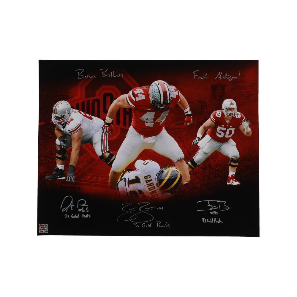 Zach Boren, Justin Boren & Jacoby Boren Signed "Boren Brothers" Ohio ...