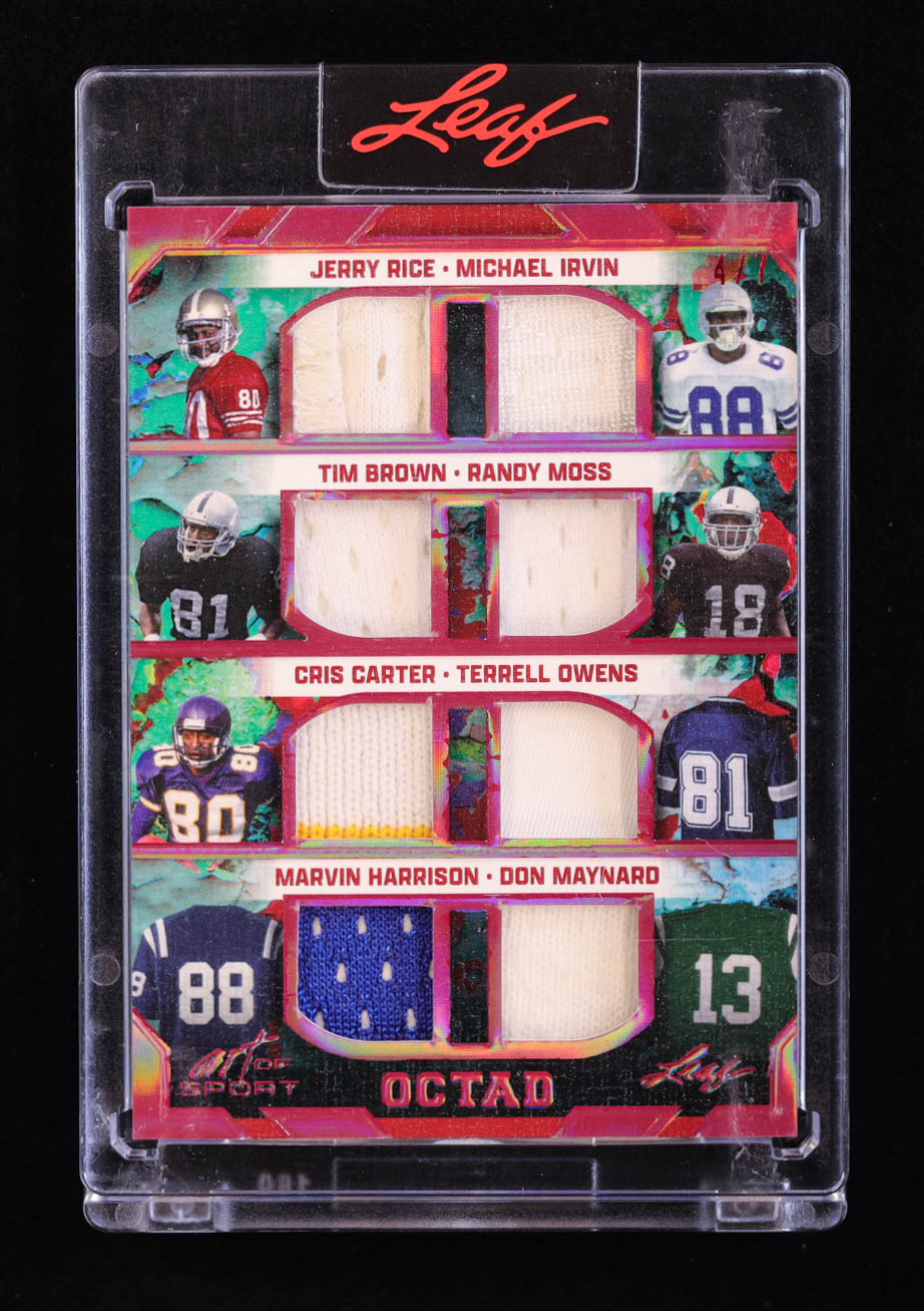 2023 Leaf Art of Sport Octad Spectrum Maroon #O16 Jerry Rice / Michael ...