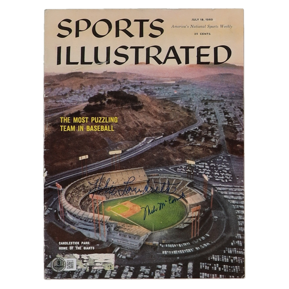 Mike McCormick & Hobie Landrith Signed 1960 Sports Illustrated Magazine (Beckett) | Pristine Auction