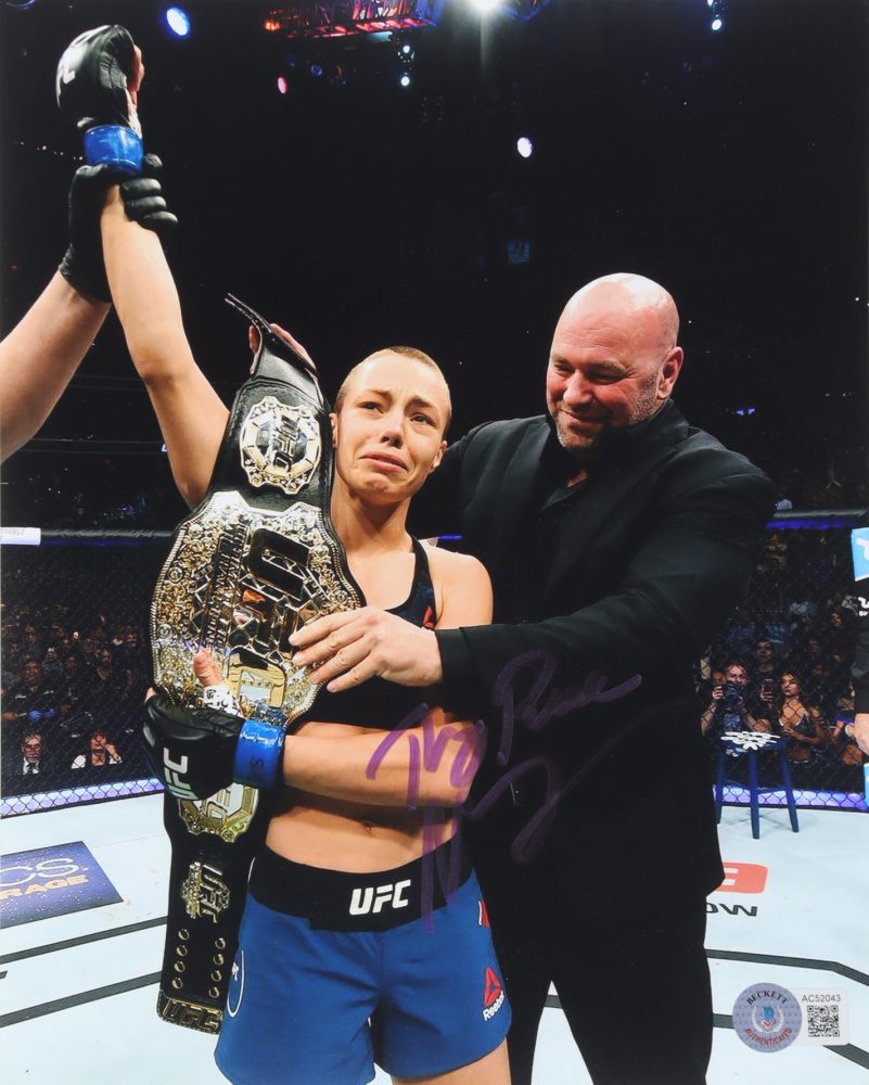 "Thug" Rose Namajunas Signed UFC 8x10 Photo (Beckett) | Pristine Auction