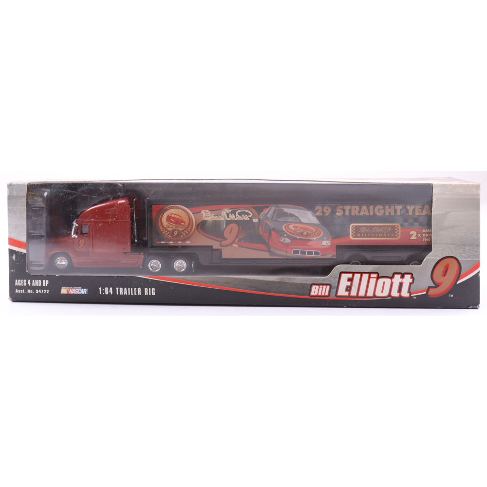 Bill Elliott #9 Career Milestones 1:64 Scale Transporter | Pristine Auction