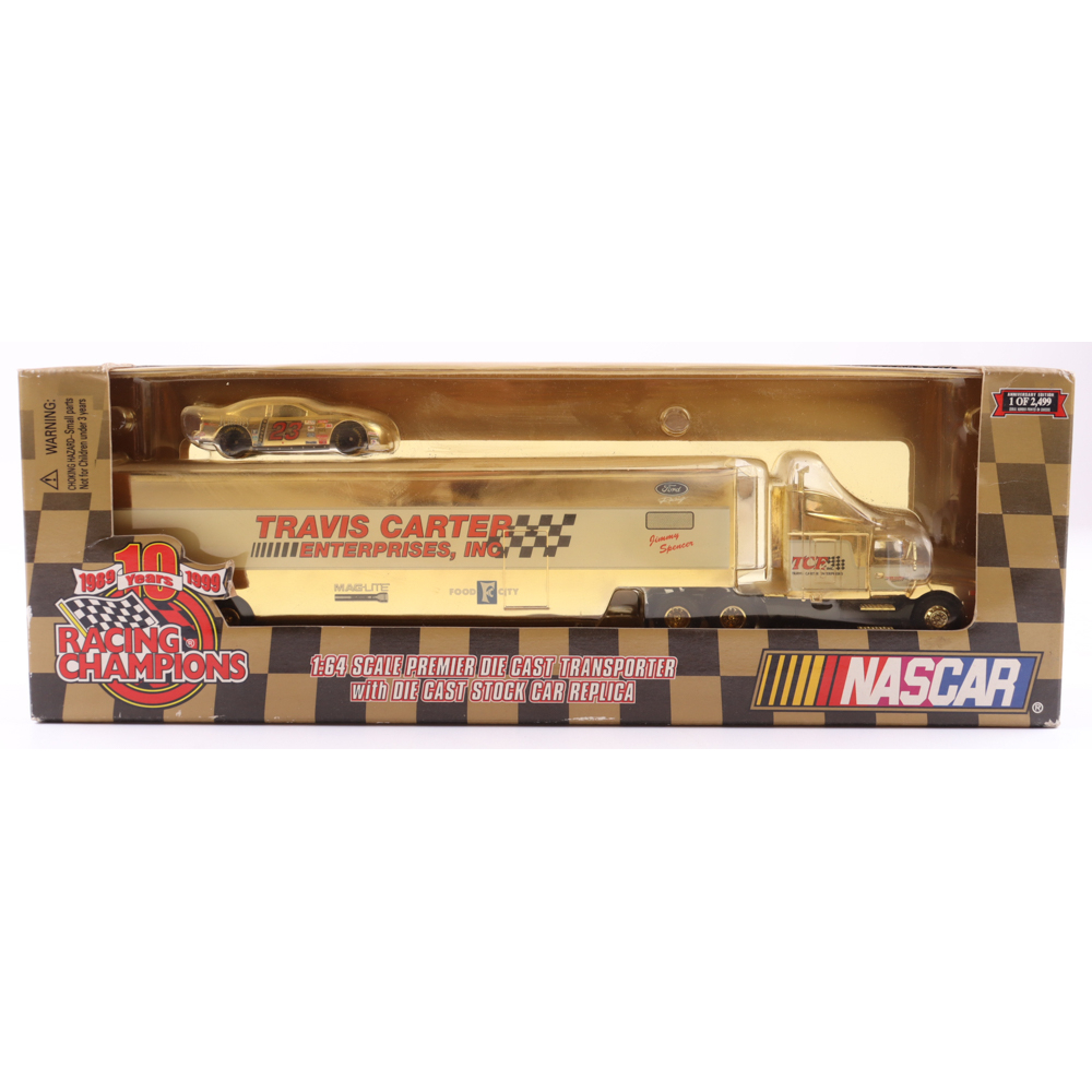 Jimmy Spencer LE Travis Carter Team Racing #23 1:64 Scale Transporter ...