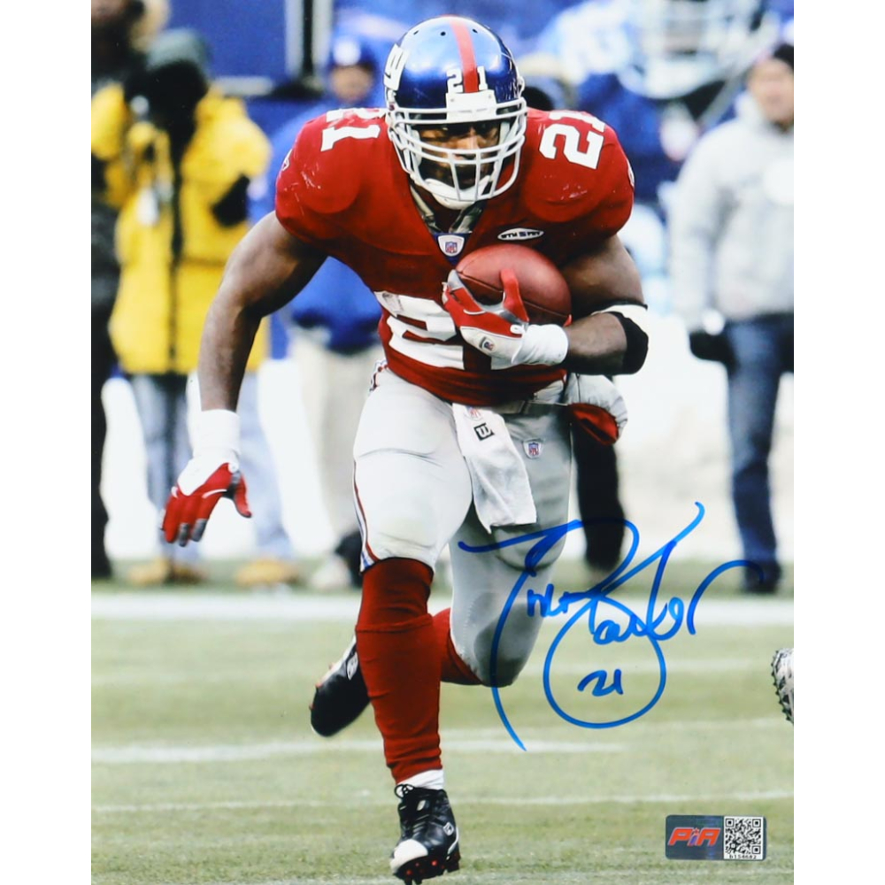Tiki Barber Signed Giants 8x10 Photo (PIA) | Pristine Auction