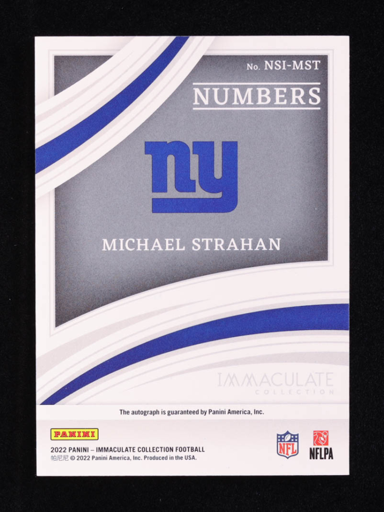 Michael Strahan 2022 Immaculate Collection Immaculate Numbers ...