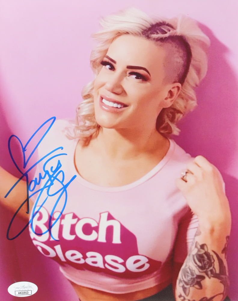 Taya Valkyrie Signed AEW 8x10 Photo (JSA) | Pristine Auction