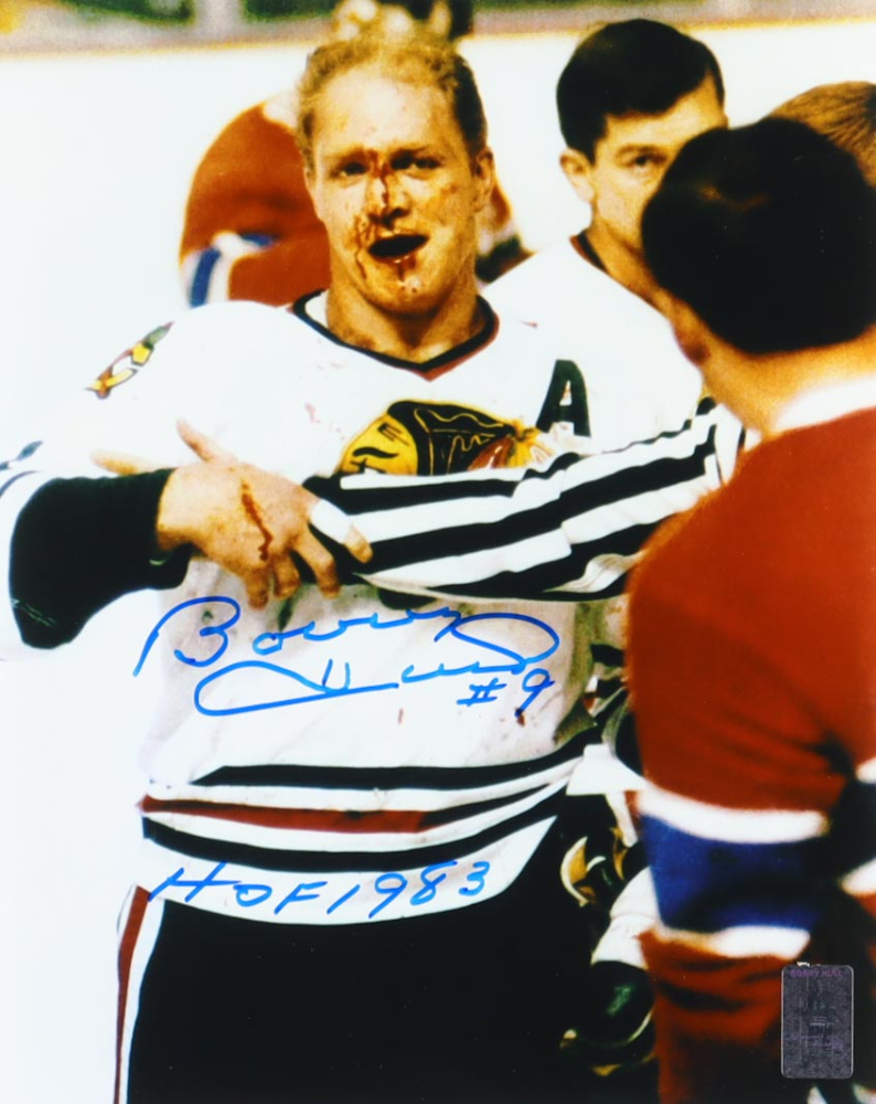 Bobby Hull Signed Blackhawks 8x10 Photo Inscribed "HOF 1983" (Hull ...