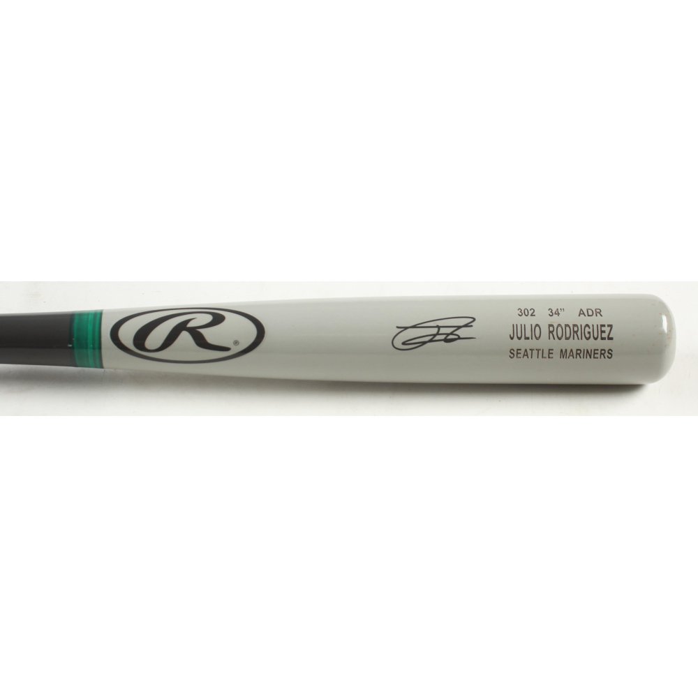Julio Rodriguez Signed Rawlings Player Model Baseball Bat (Beckett ...