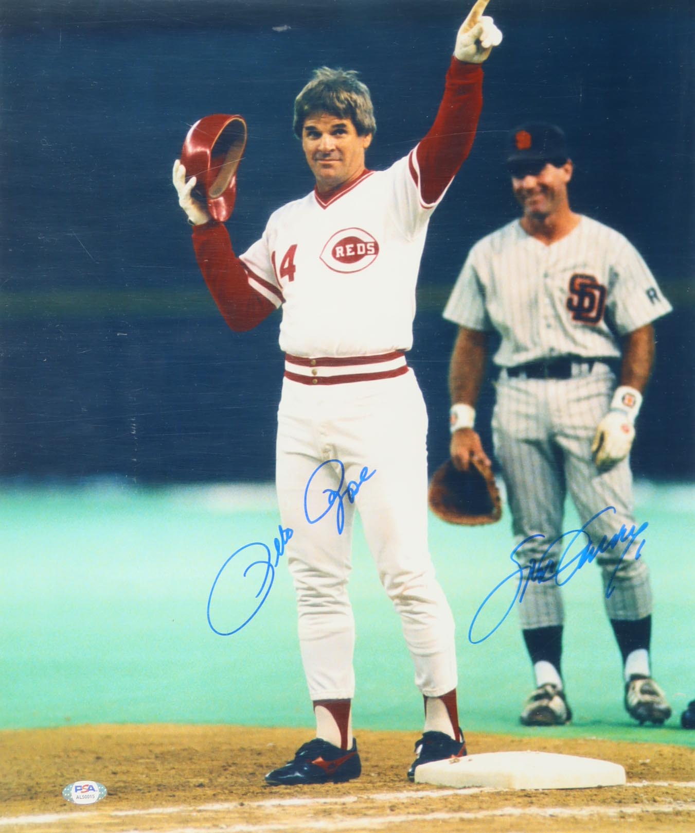 Pete Rose & Steve Garvey Signed 16x20 Photo (PSA) | Pristine Auction