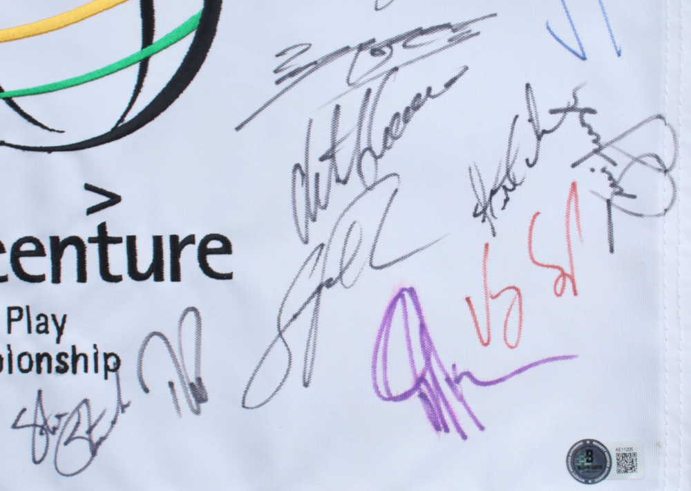 2009 WGC- Accenture MatchPlay Championship Golf Pin Flag Signed by (31 ...