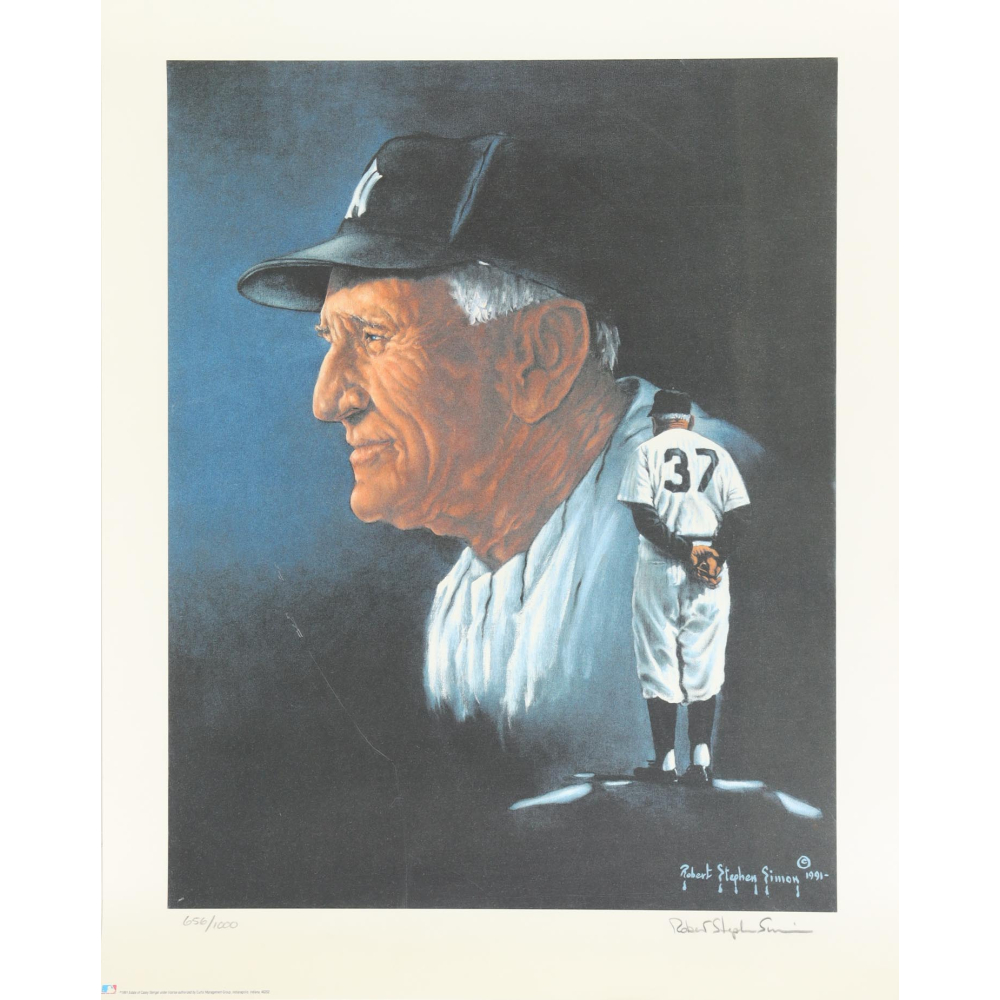 Casey Stengel 18.5x23 LE Art Print By Robert Stephen Simon (PA ...