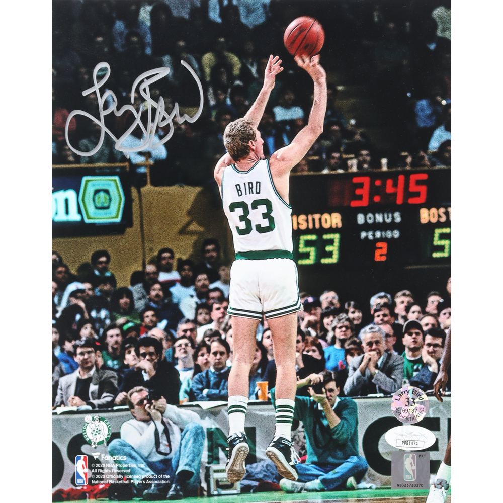 Larry Bird Signed Celtics 8x10 Photo (JSA & Bird) | Pristine Auction
