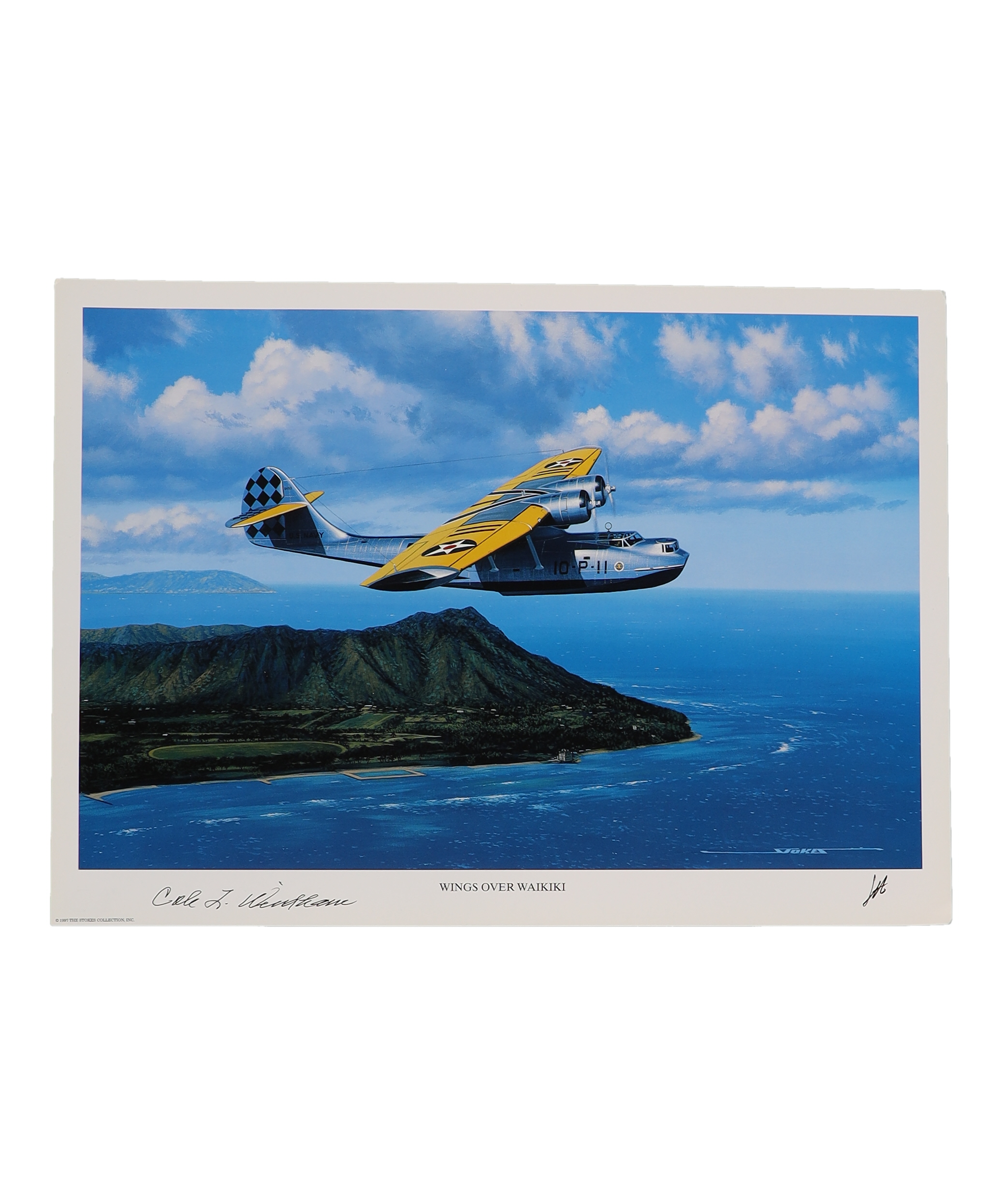 Cole Windham Signed Stan Stokes "Wings Over Waikiki" Lithograph (AIV ...