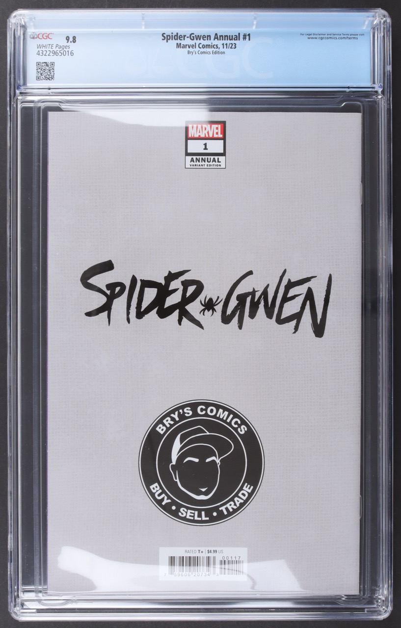 2023 "Spider-Gwen Annual" Issue #1 Grassetti Trade Dress Variant Cover ...