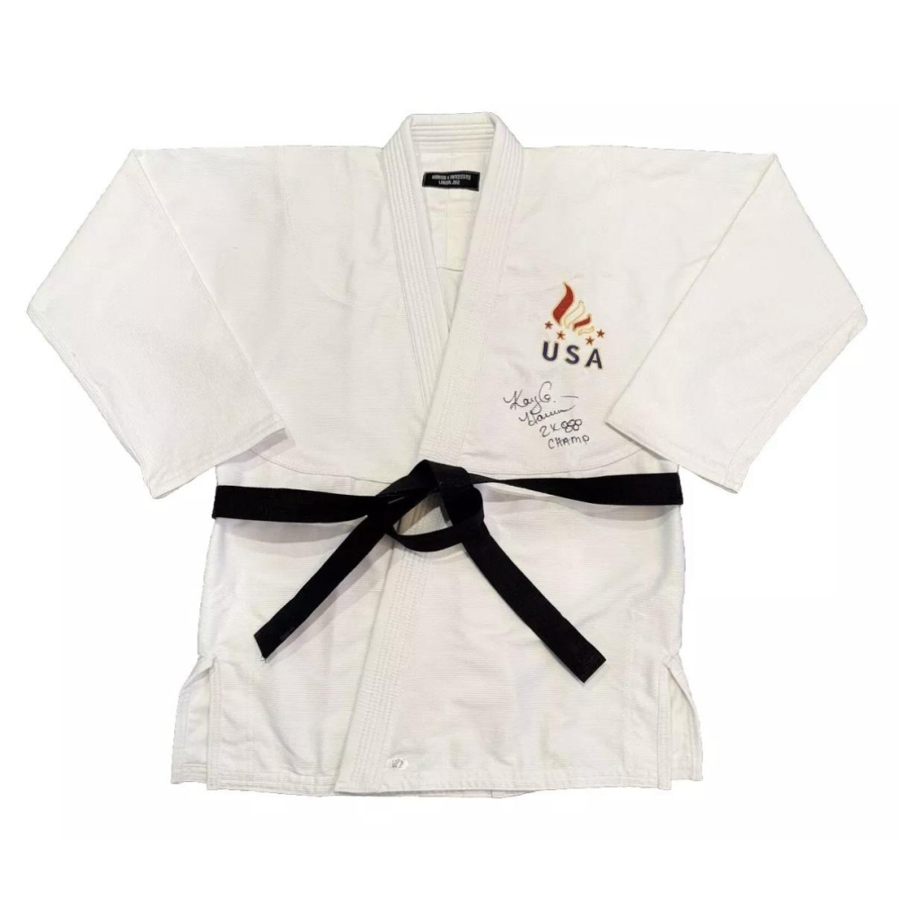 Kayla Harrison Signed 2012 London Olympics USA Judo Robe Inscribed "2X ...