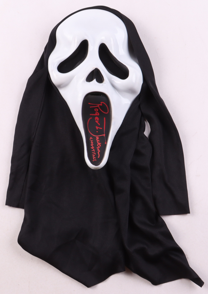 Roger L. Jackson Signed "Scream" Mask Inscribed "Ghostface" (JSA ...
