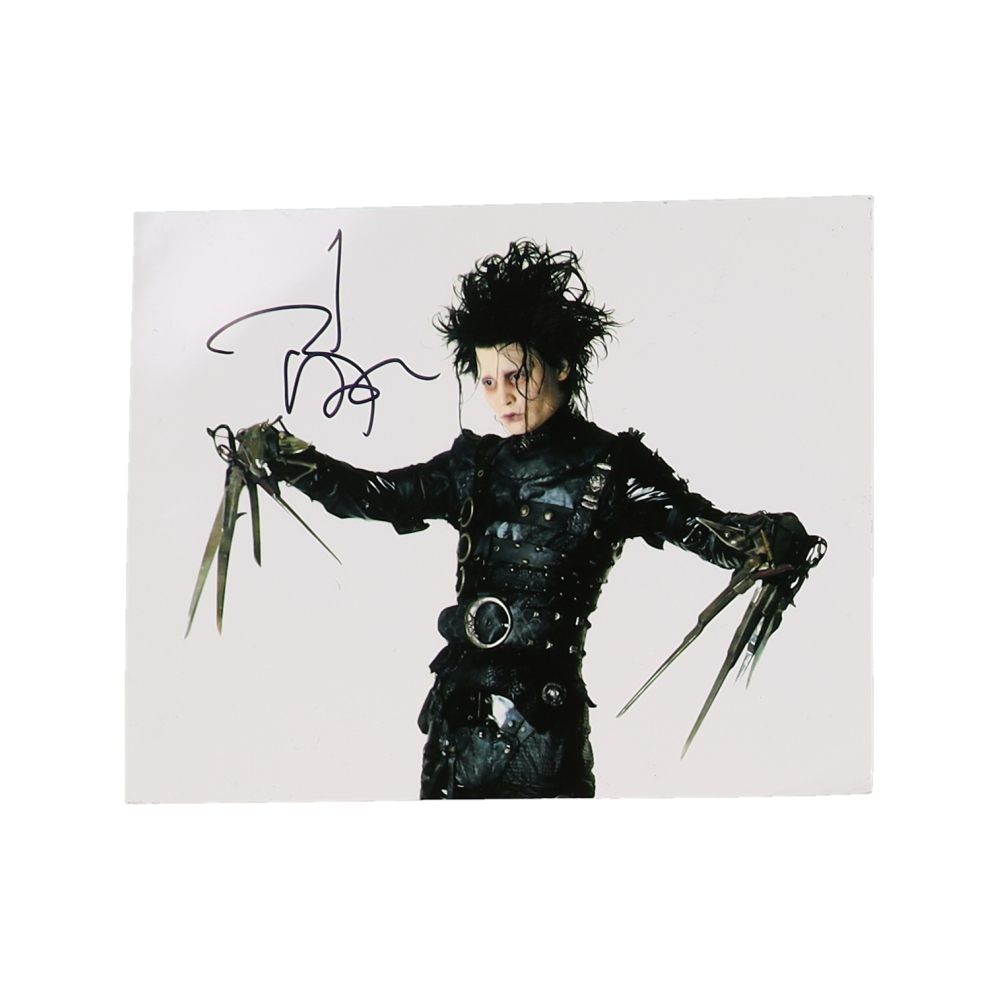 Johnny Depp Signed "Edward Scissorhands" 8x10 Photo (AutographCOA ...