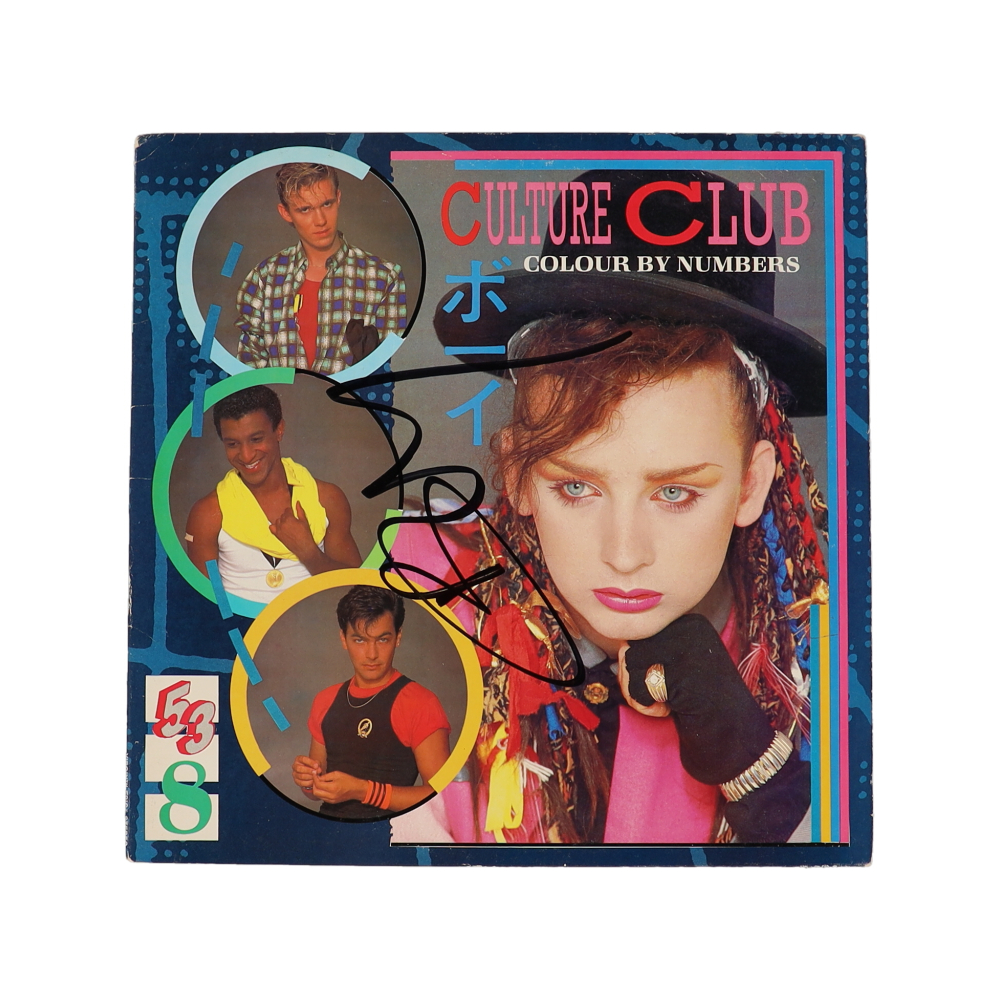 Boy George Signed "Colour By Numbers" Vinyl Record Album Sleeve ...