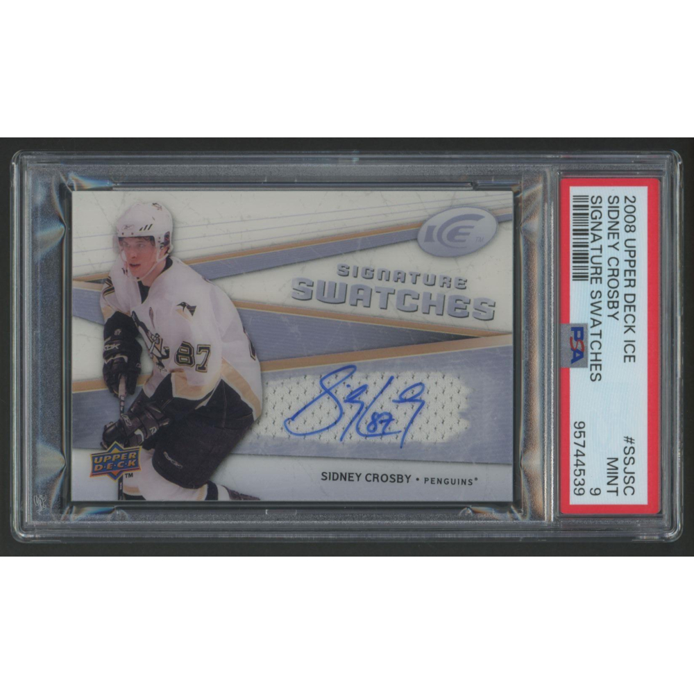Sidney Crosby 2008 Upper Deck Ice Signature Swatches #SSJSC (PSA 9 ...