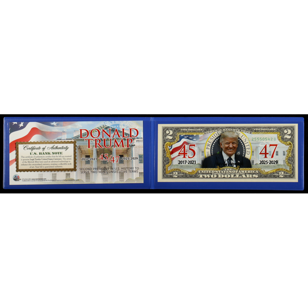 Donald Trump The Merrick Mint Genuine Legal Tender U.S. $2 ...