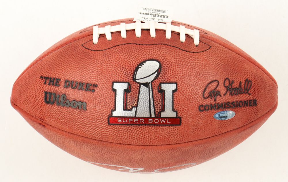 Tom Brady Signed Super Bowl LI "The Duke" Logo NFL Official Game Ball ...