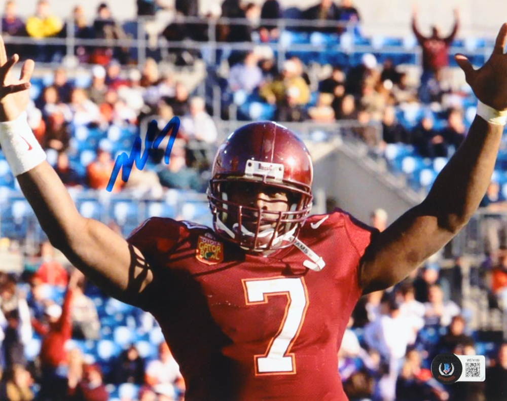 Michael Vick Signed Virginia Tech Hokies 8x10 Photo (Beckett ...