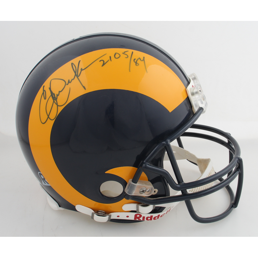 Eric Dickerson Signed Rams Full-Size Authentic On-Field Helmet ...