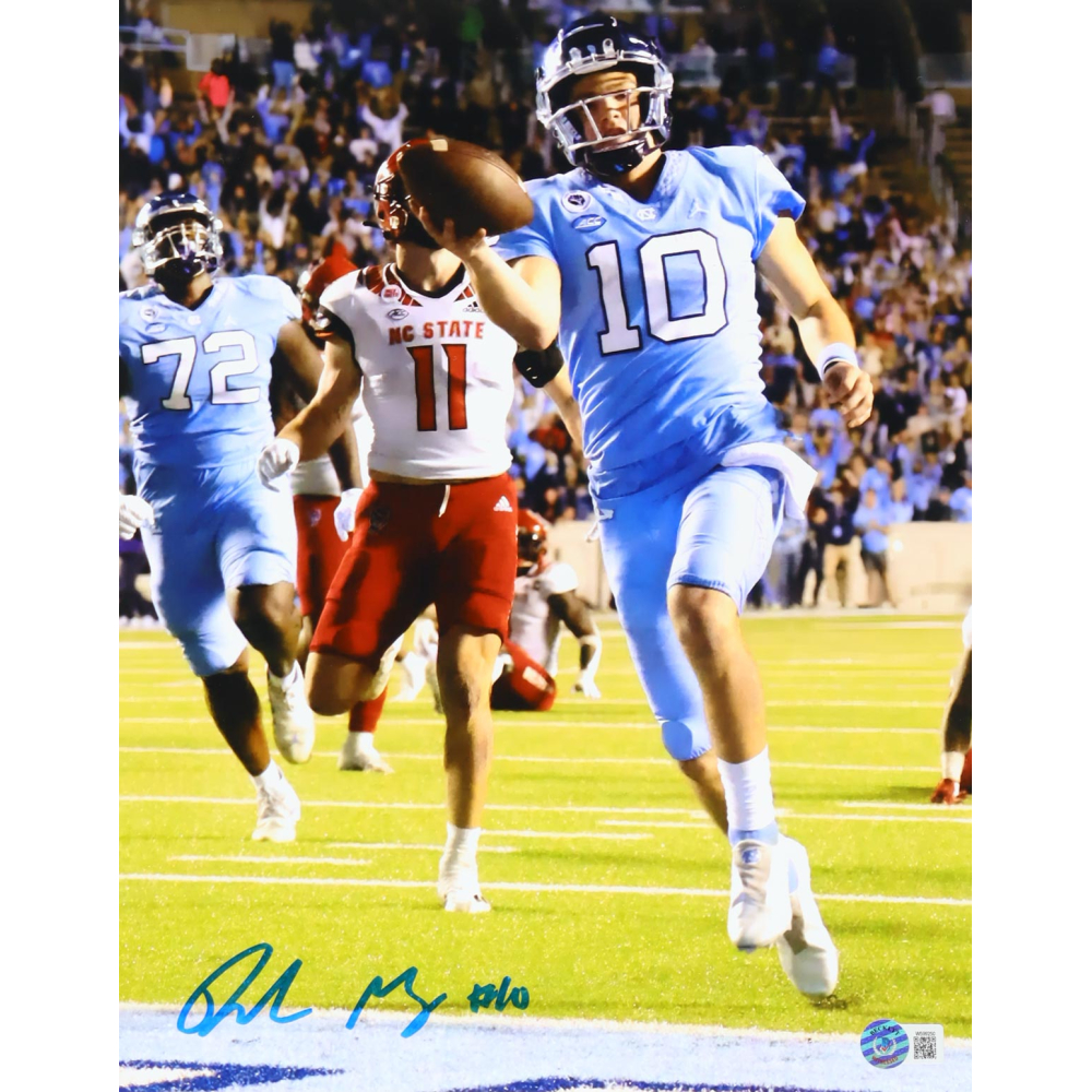 Drake Maye Signed North Carolina Tar Heels 11x14 Photo (Beckett ...