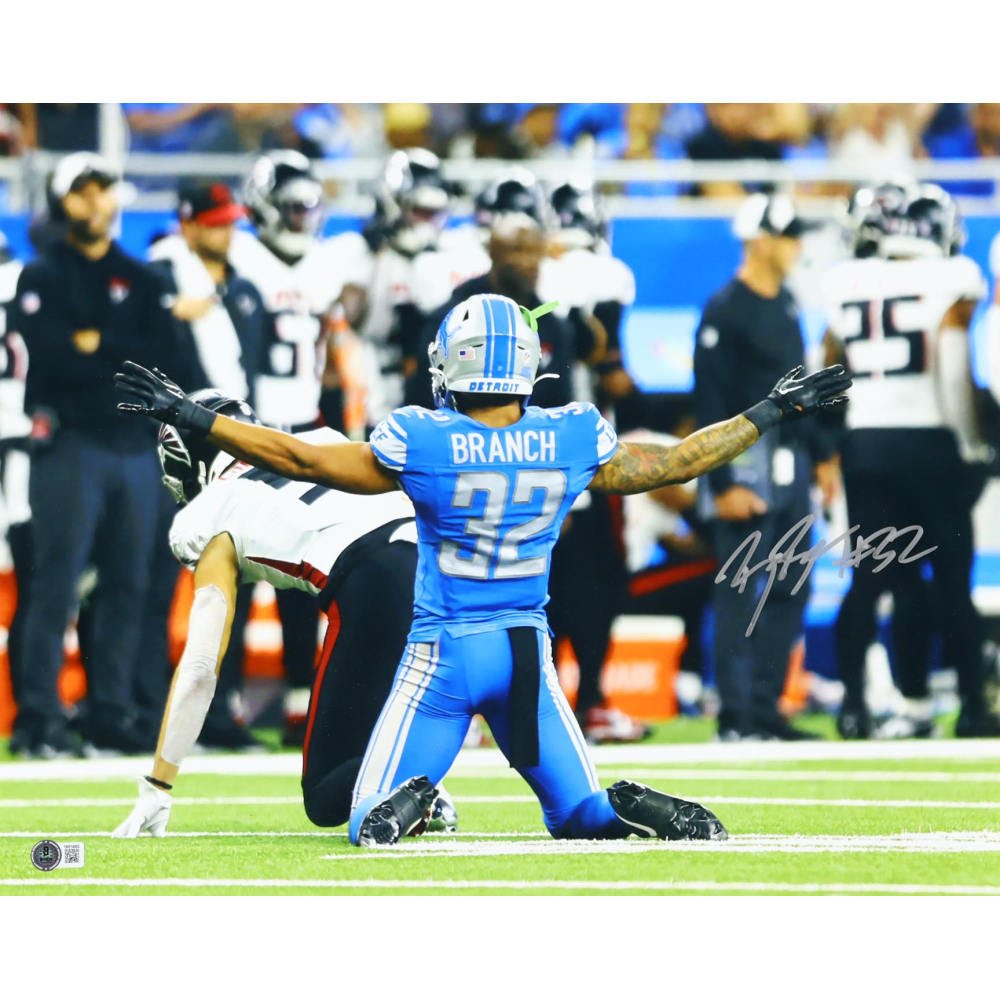 Brian Branch Signed Detroit Lions 16x20 Photo (Beckett) | Pristine Auction